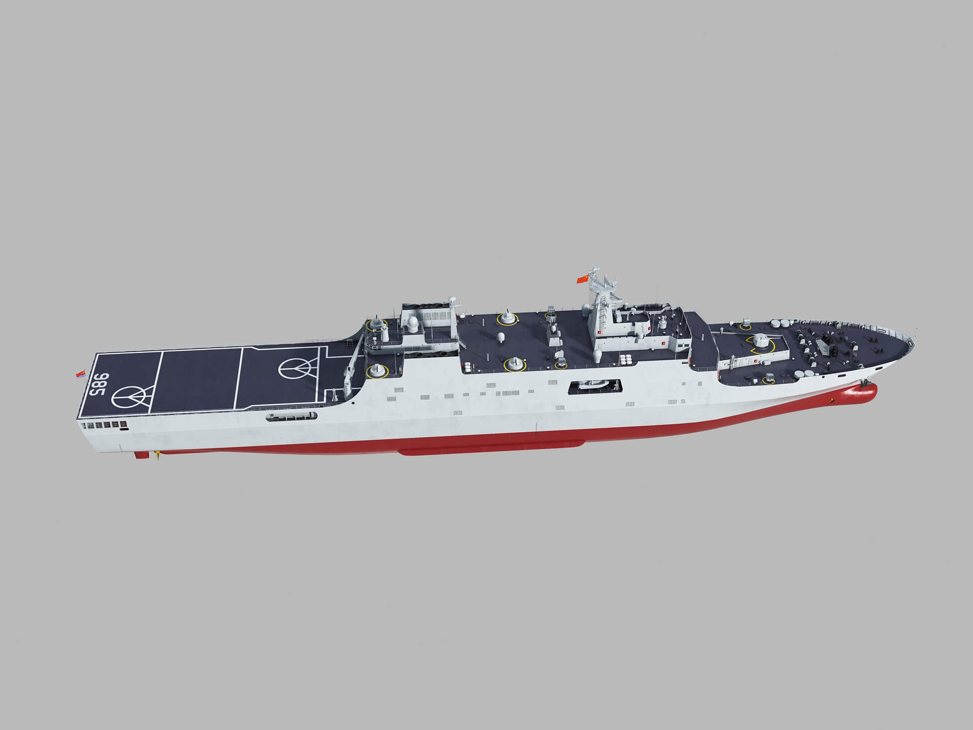985 Qilian Shan Type 071 Yuzhao Class - 3D Model by pxfpxd