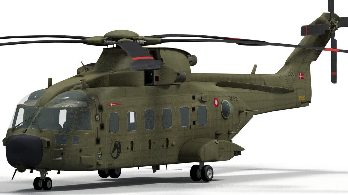 AgustaWestland AW101 Merlin Danish Scheme - 3D Model by pxfpxd