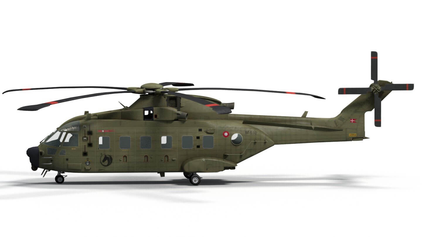 AgustaWestland AW101 Merlin Danish Scheme - 3D Model by pxfpxd