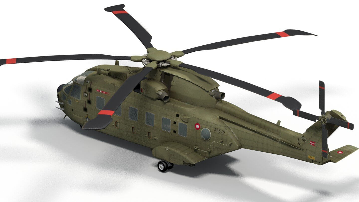 AgustaWestland AW101 Merlin Danish Scheme - 3D Model by pxfpxd