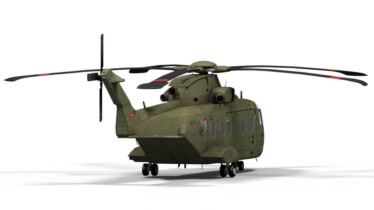 AgustaWestland AW101 Merlin Danish Scheme - 3D Model by pxfpxd