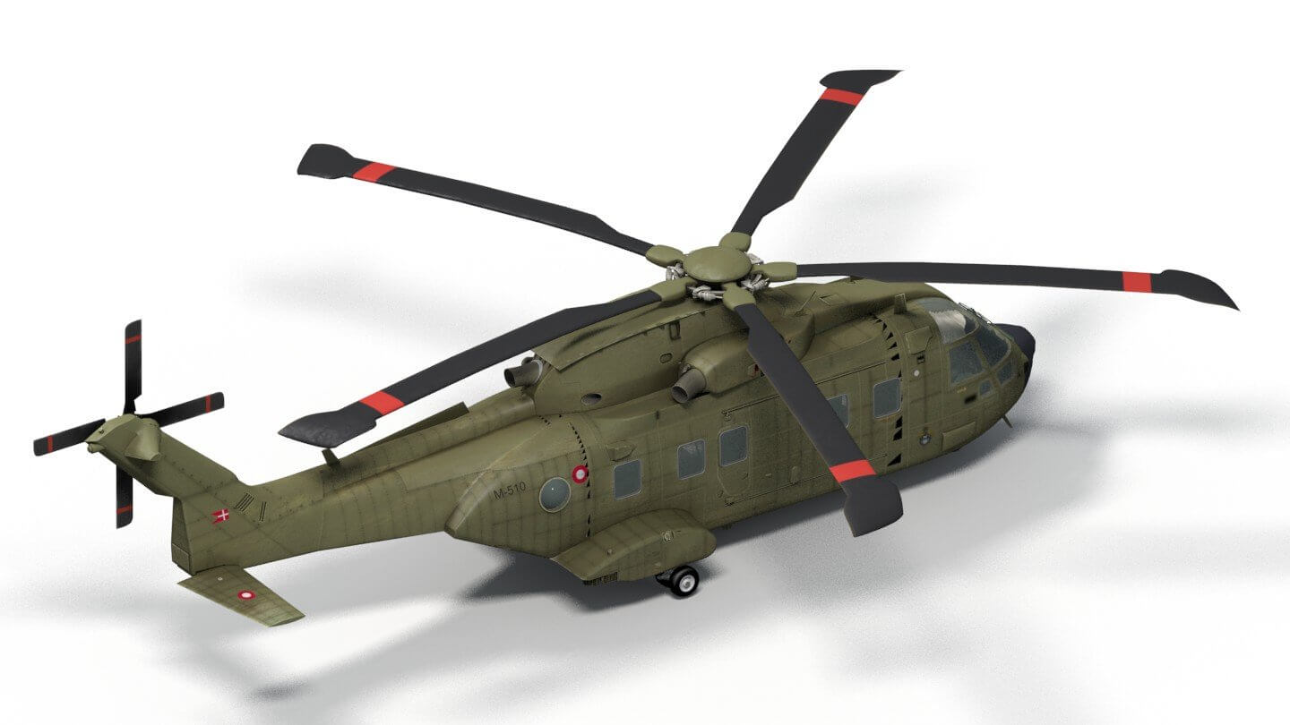 AgustaWestland AW101 Merlin Danish Scheme - 3D Model by pxfpxd