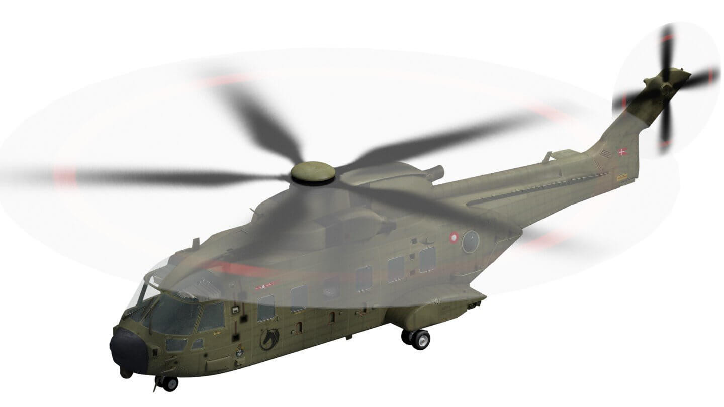 AgustaWestland AW101 Merlin Danish Scheme - 3D Model by pxfpxd