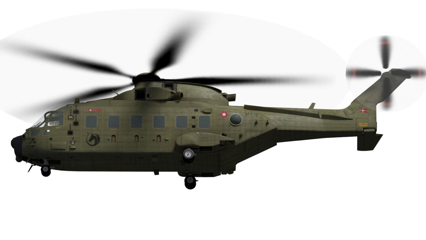 AgustaWestland AW101 Merlin Danish Scheme - 3D Model by pxfpxd