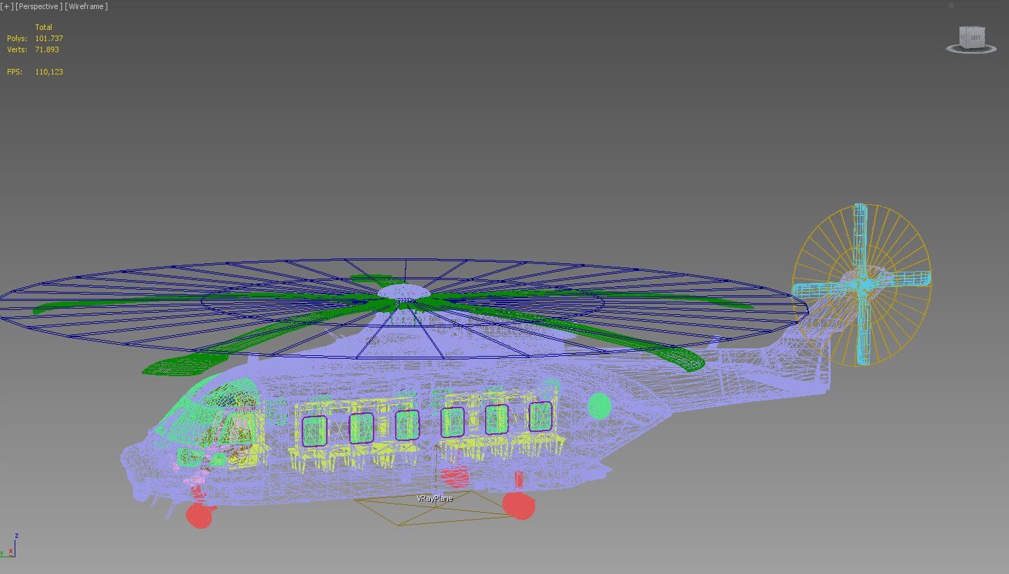 AgustaWestland AW101 Merlin Danish Scheme - 3D Model by pxfpxd