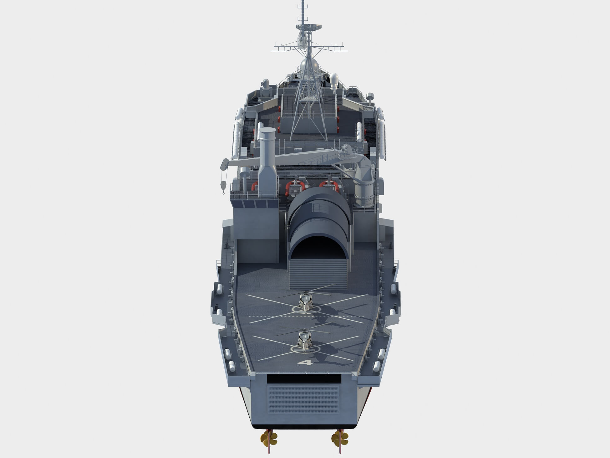 Austin-Class Amphibious Transport Dock 3D Model by pxfpxd