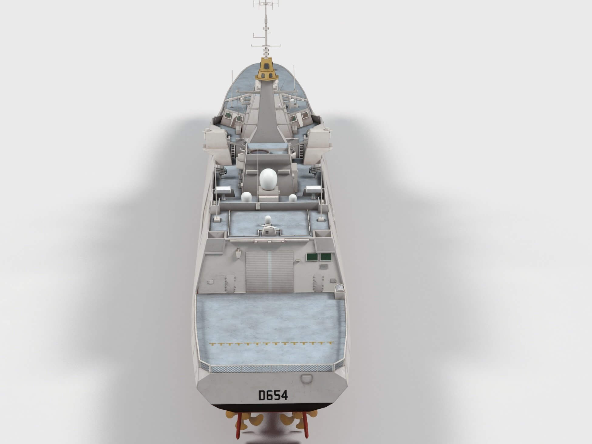 Auvergne, Aquitaine FREMM Class Frigate - 3D Model by pxfpxd