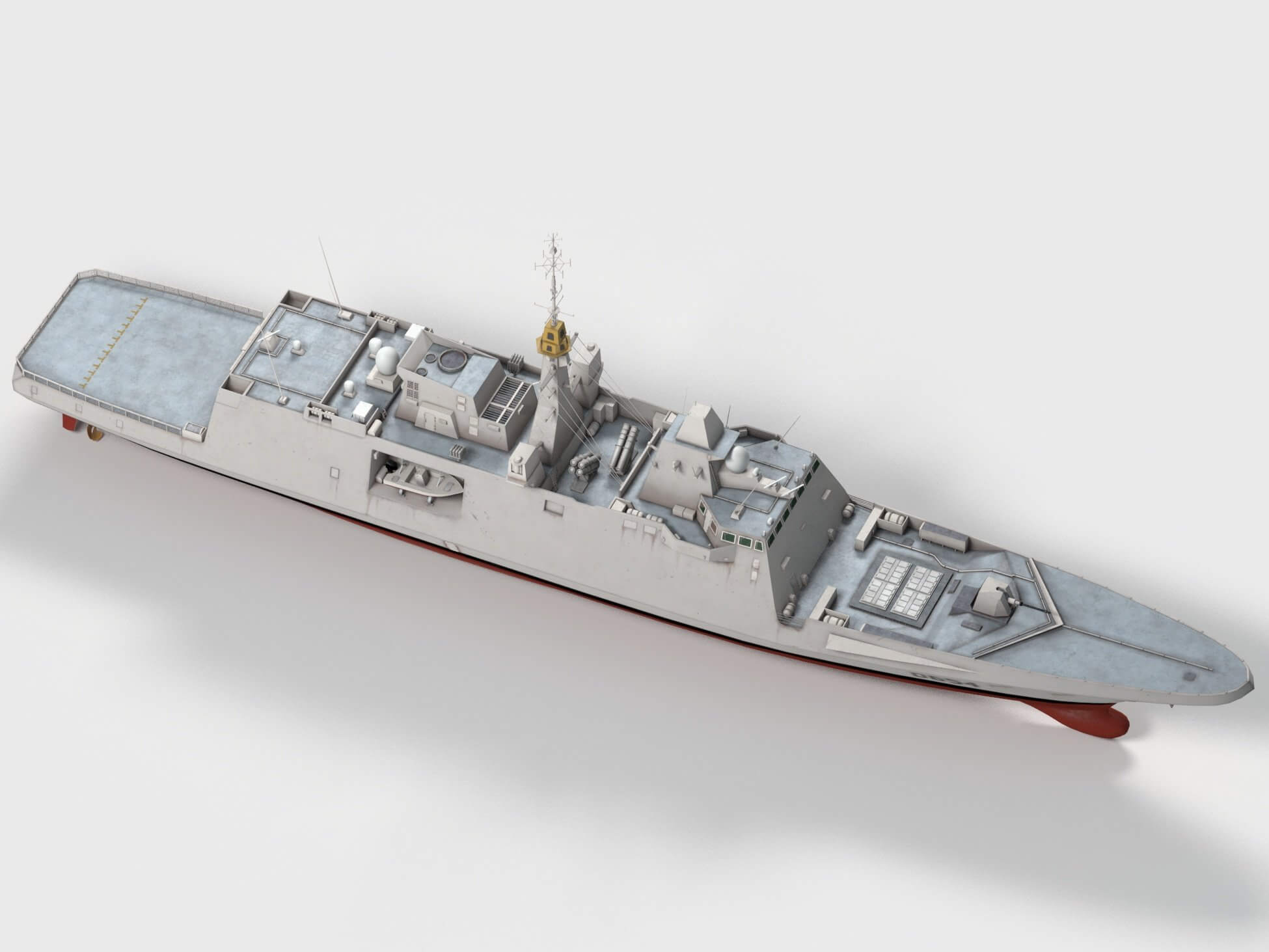 Auvergne, Aquitaine FREMM Class Frigate - 3D Model by pxfpxd