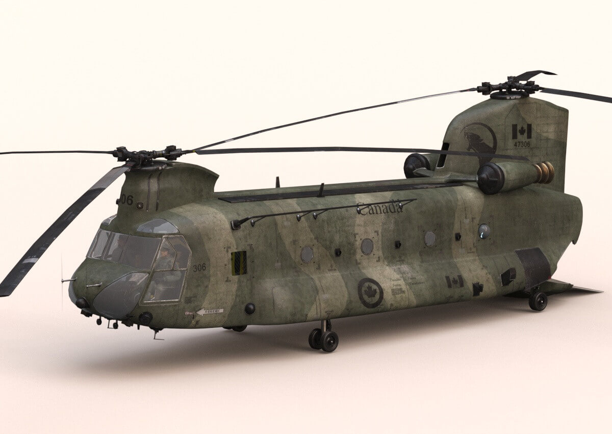 Boeing CH-47 Chinook 3D Model by pxfpxd