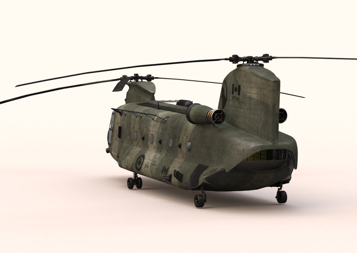 Boeing CH-47 Chinook 3D Model by pxfpxd