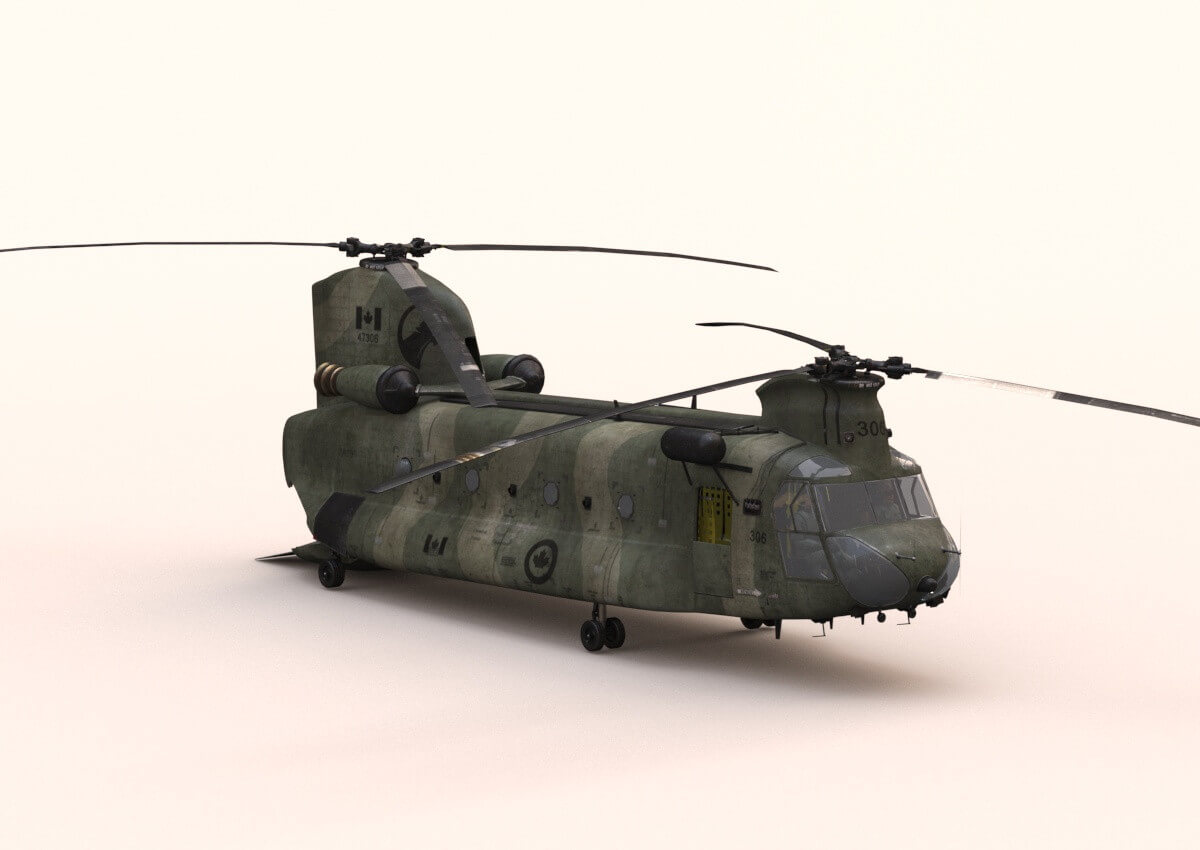 Boeing CH-47 Chinook 3D Model by pxfpxd