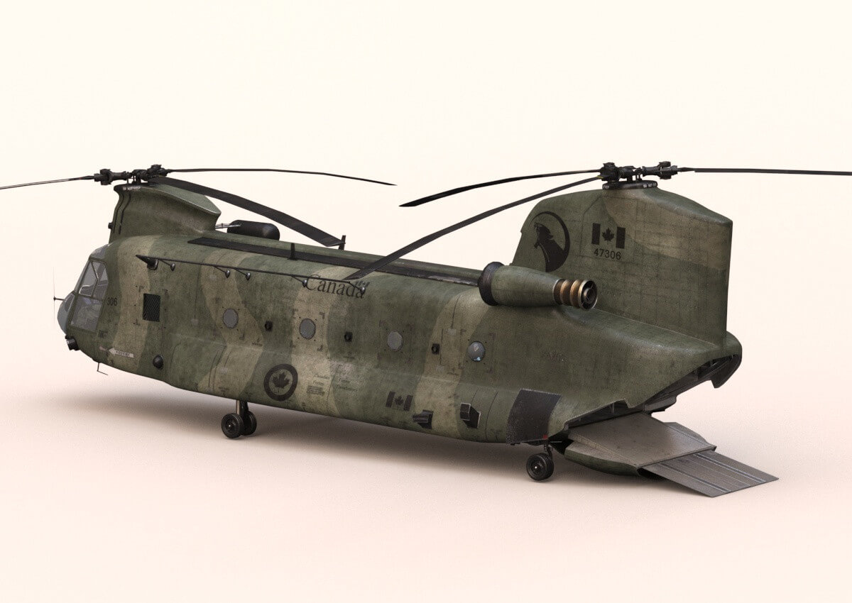 Boeing CH-47 Chinook 3D Model by pxfpxd