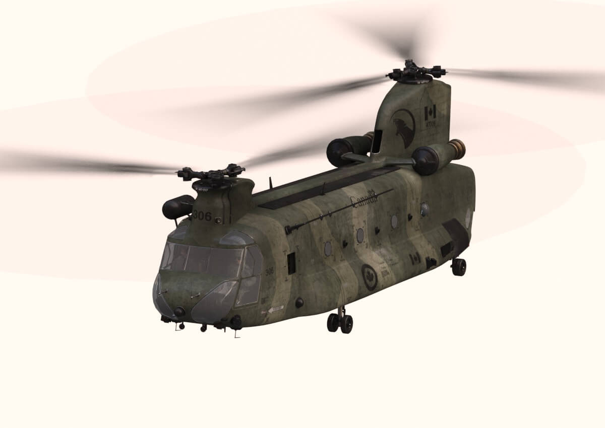 Boeing CH-47 Chinook 3D Model by pxfpxd