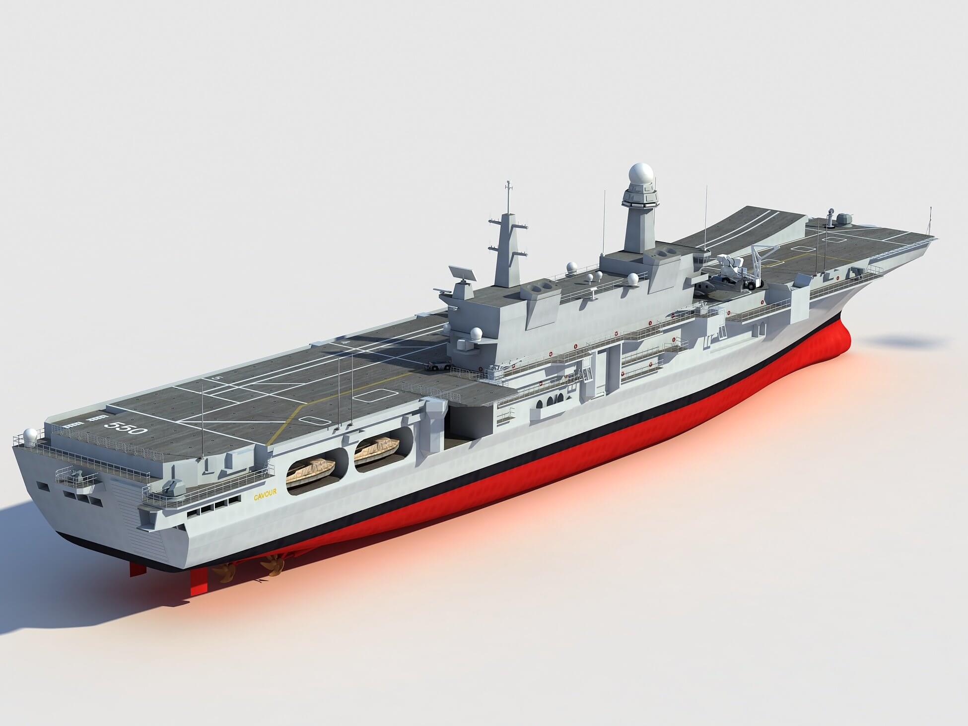 Cavour Carrier - 3D Model by pxfpxd