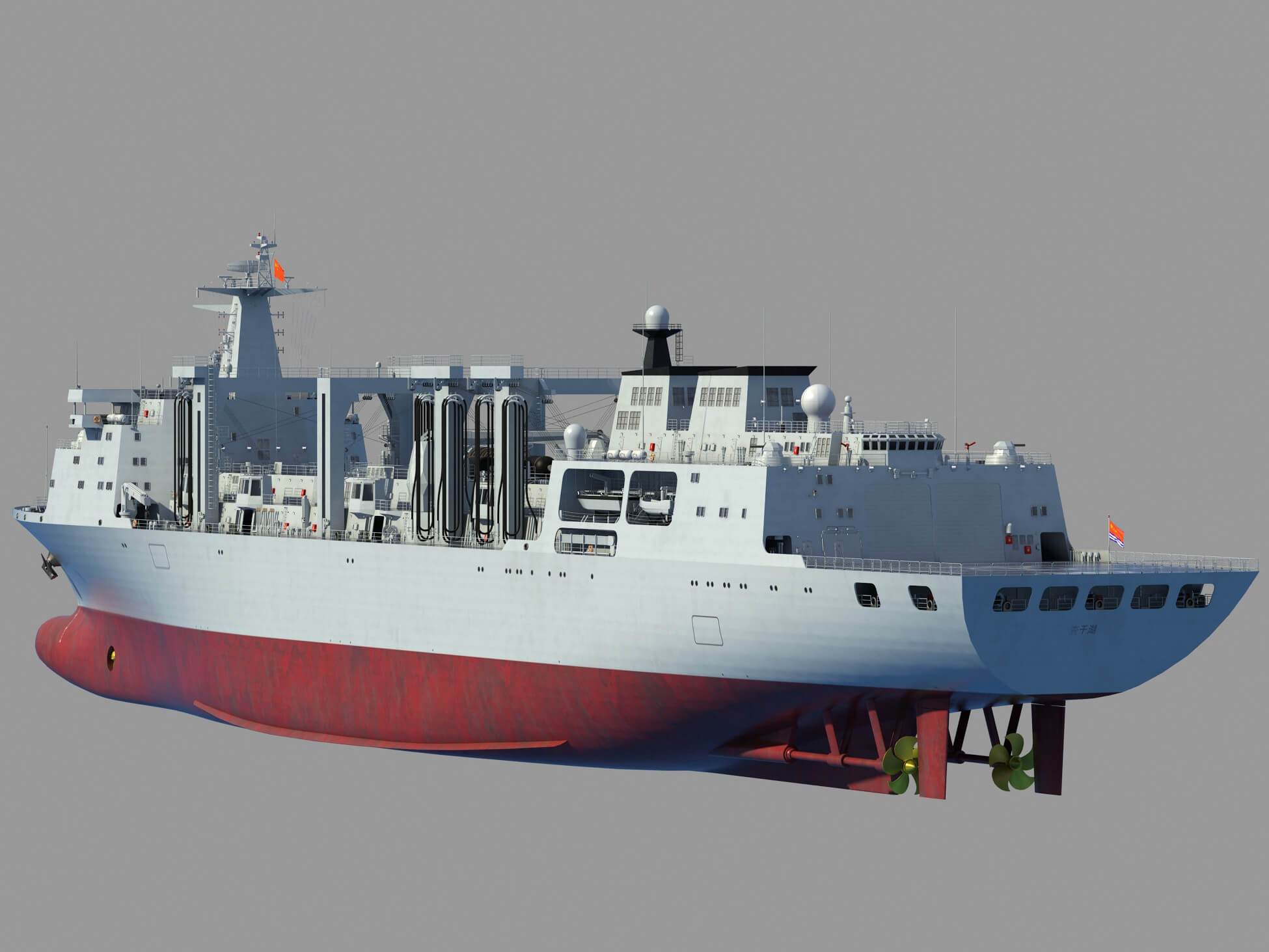 Chaganhu 967 Type 901 Class Ship - 3D Model by pxfpxd