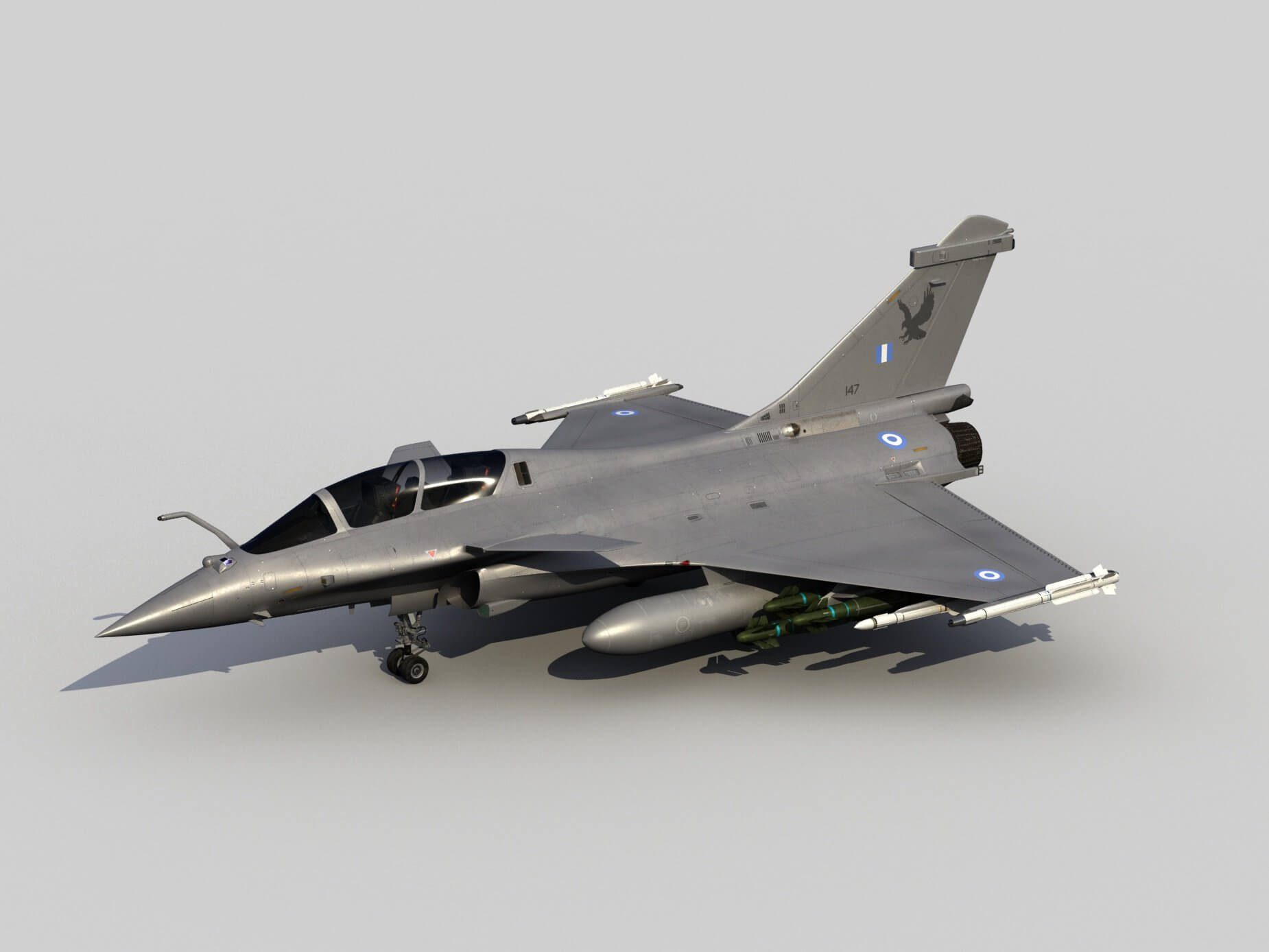 Dassault Rafale Greek Scheme - 3D Model by pxfpxd