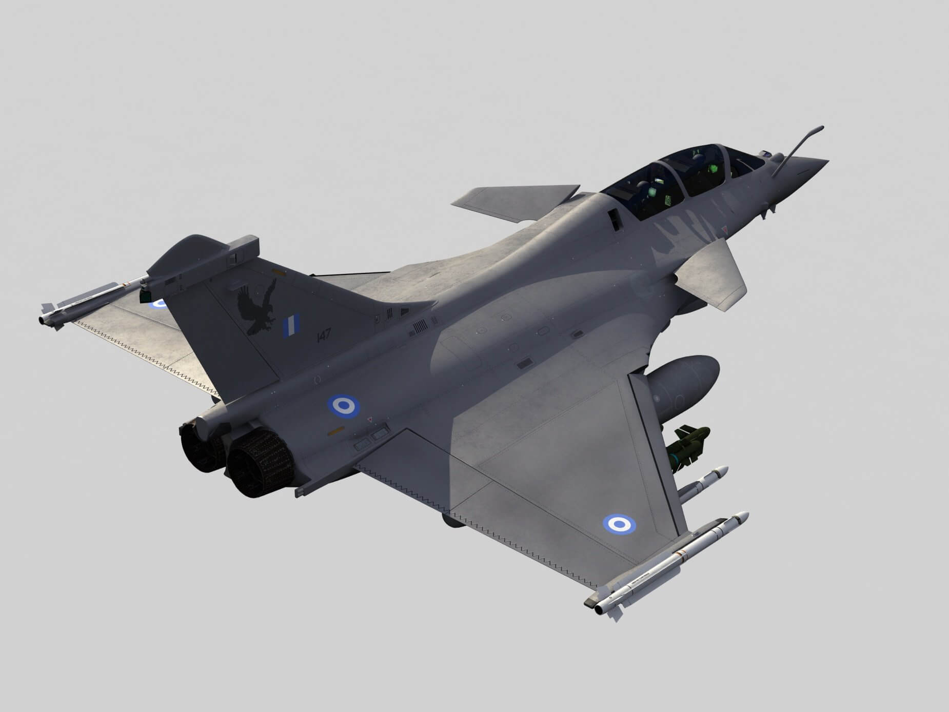 Dassault Rafale Greek Scheme - 3D Model by pxfpxd