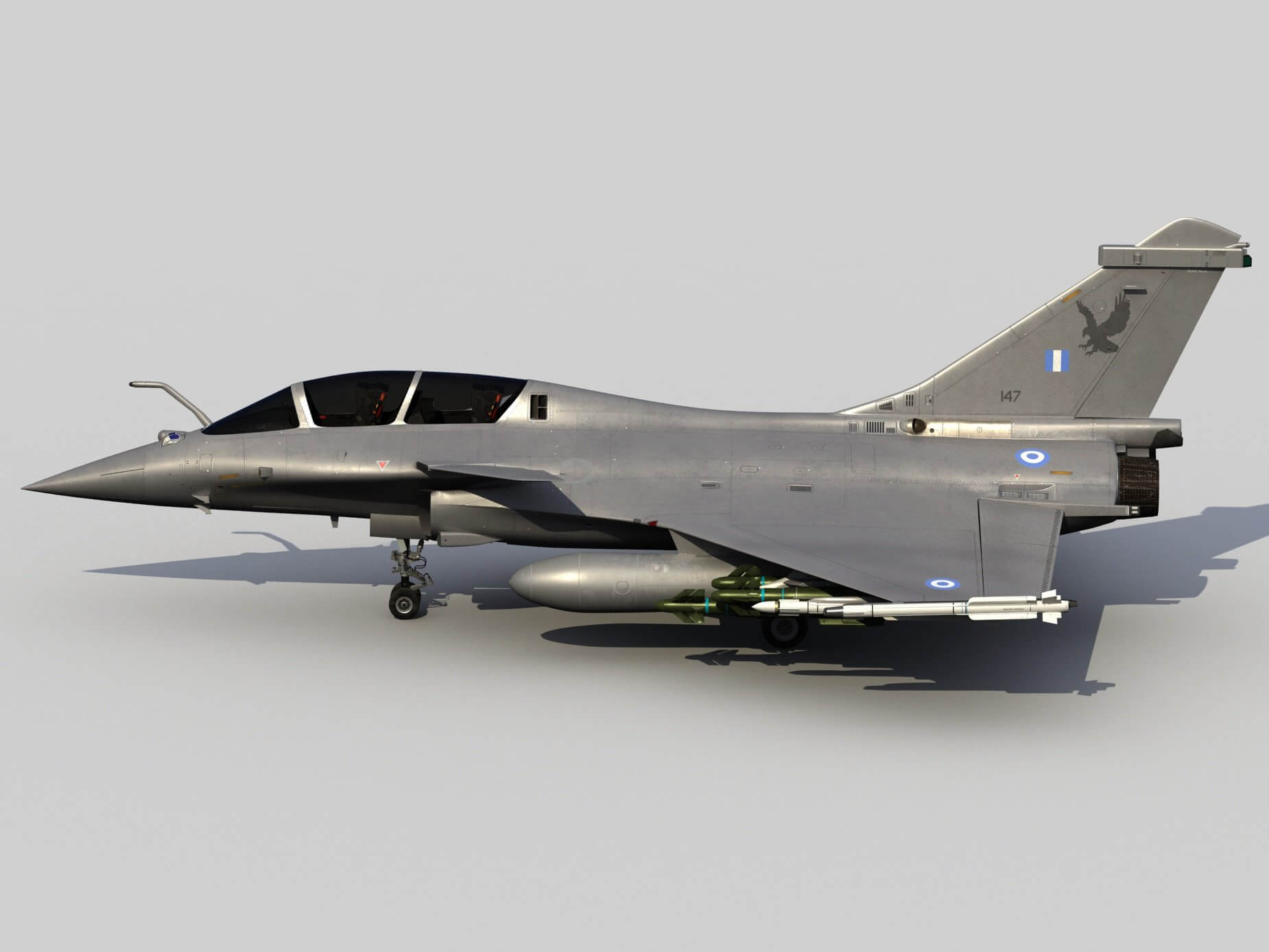 Dassault Rafale Greek Scheme - 3D Model by pxfpxd