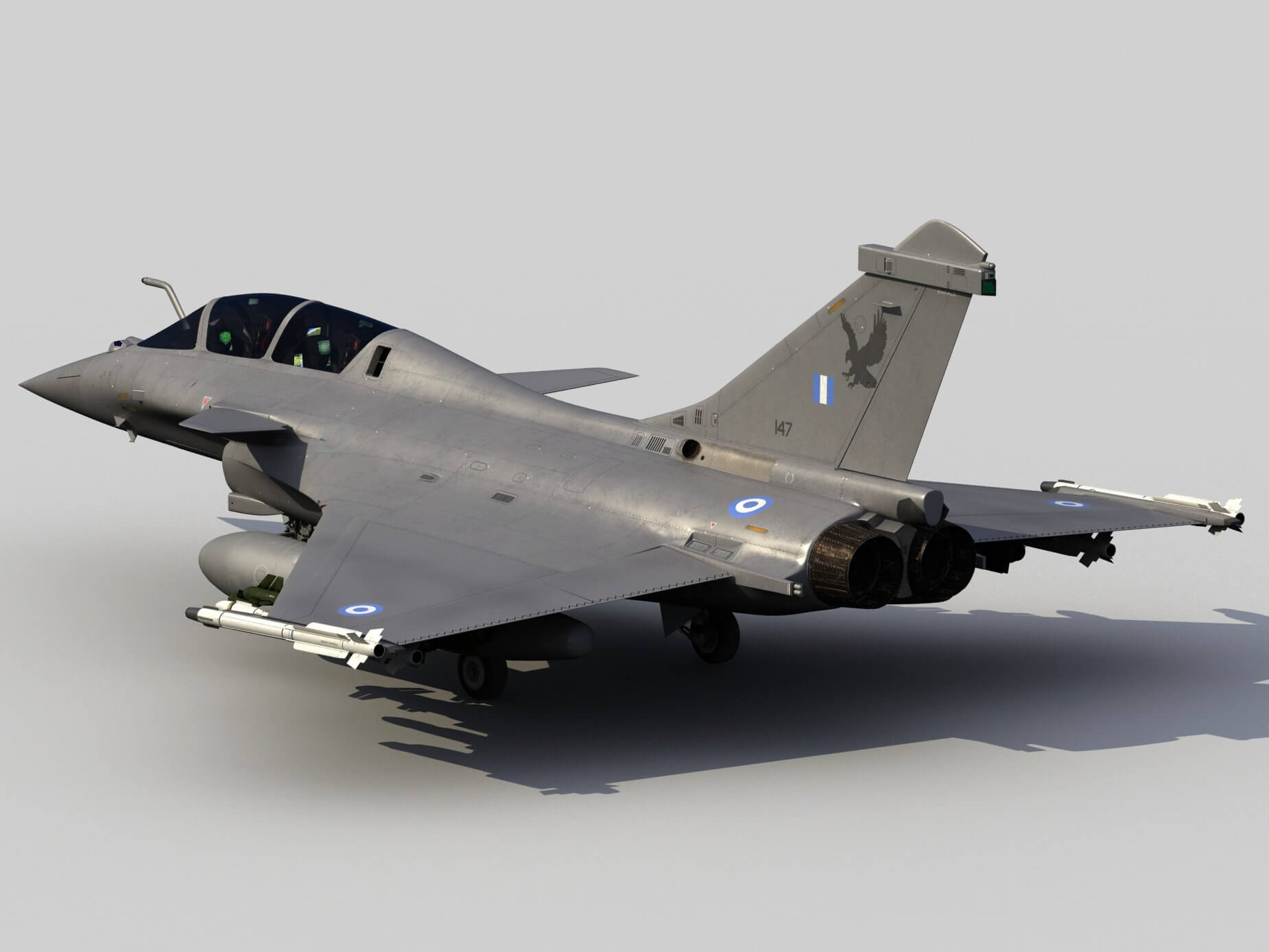 Dassault Rafale Greek Scheme - 3D Model by pxfpxd
