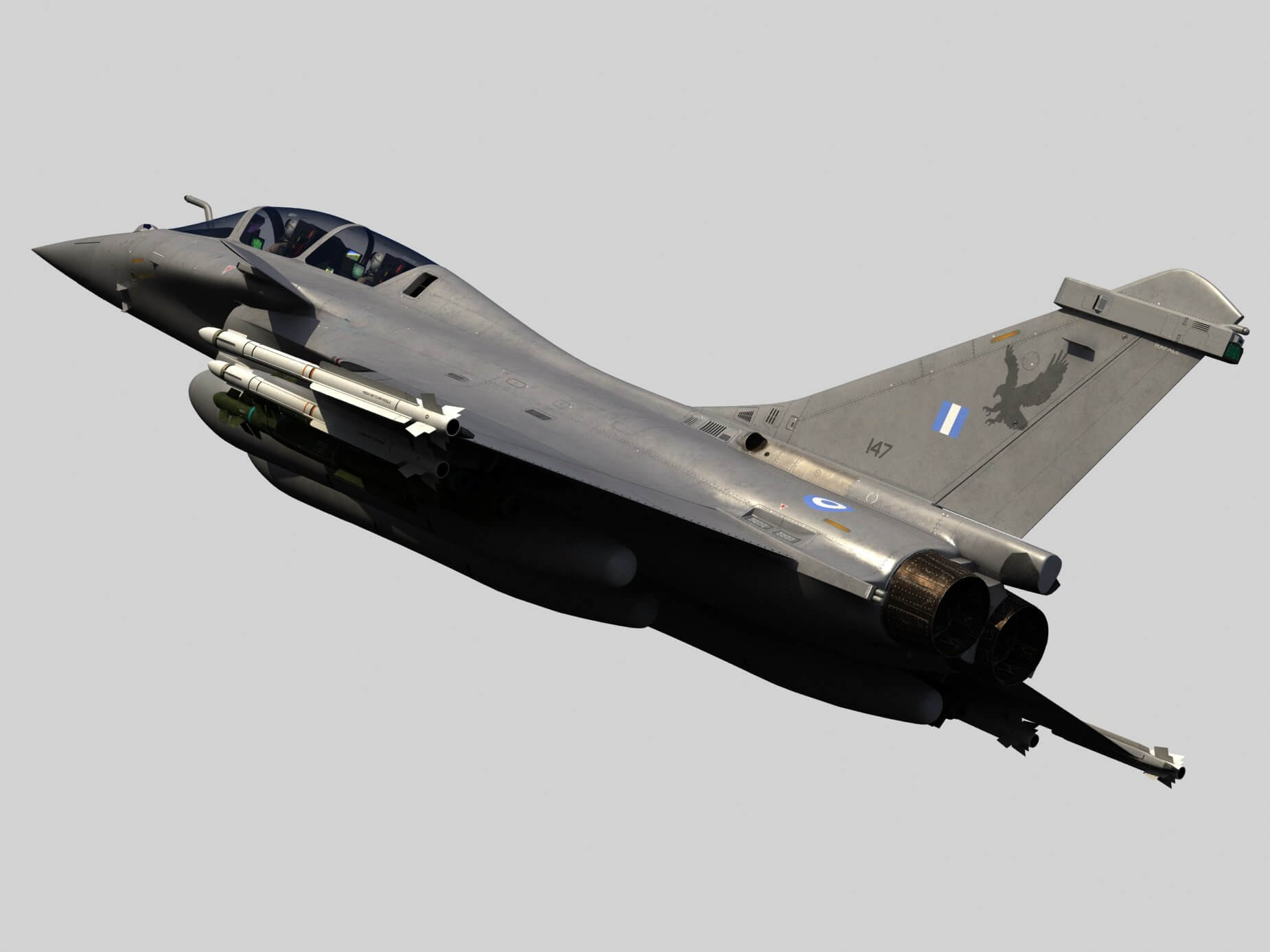 Dassault Rafale Greek Scheme - 3D Model by pxfpxd