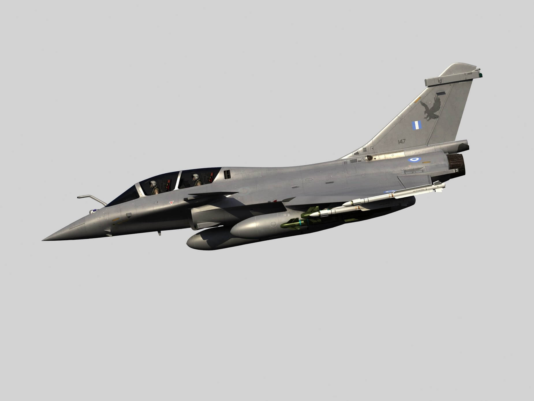 Dassault Rafale Greek Scheme - 3D Model by pxfpxd