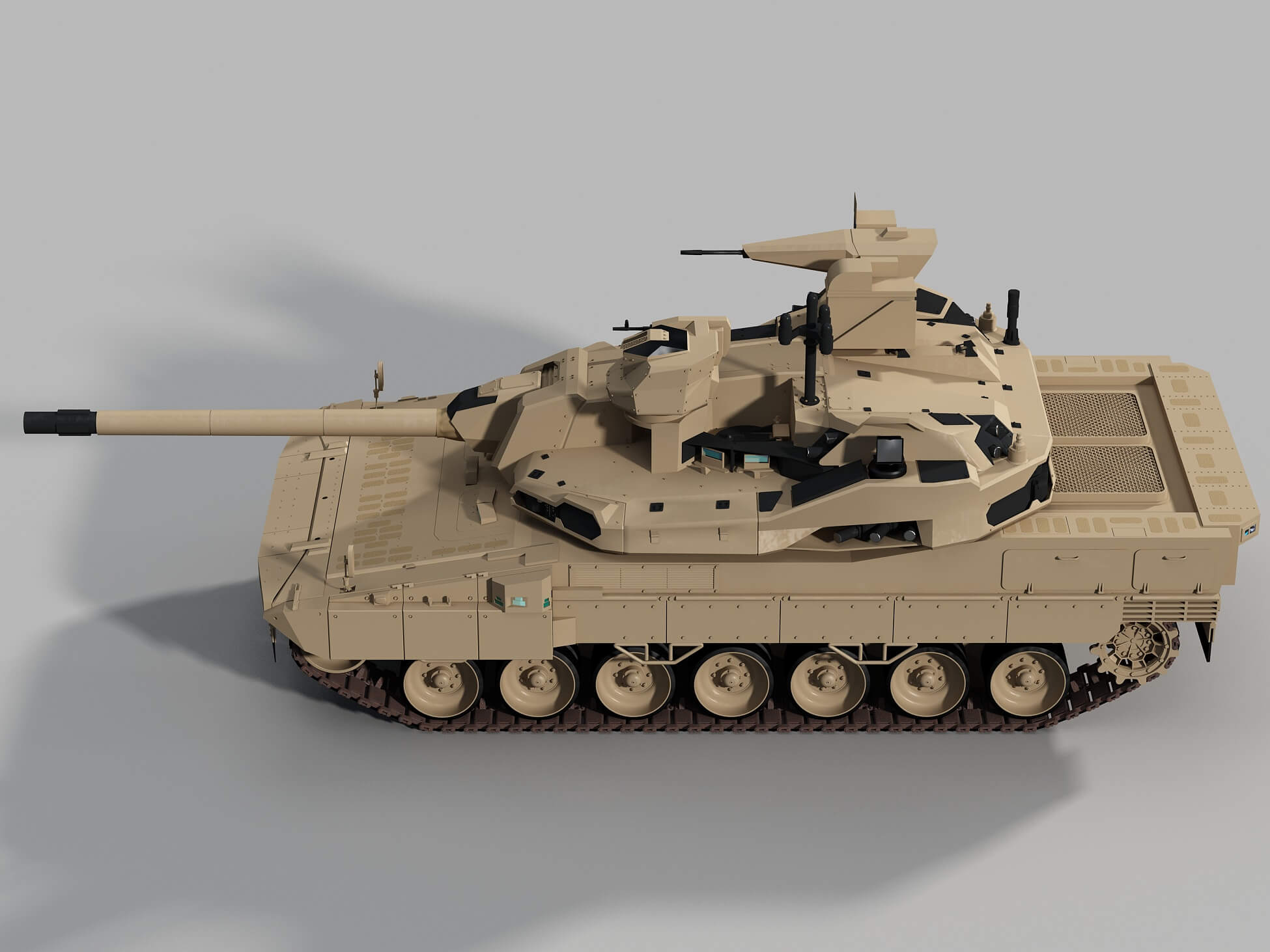 Embt Enhanced Main Battle Tank - 3D Model by pxfpxd
