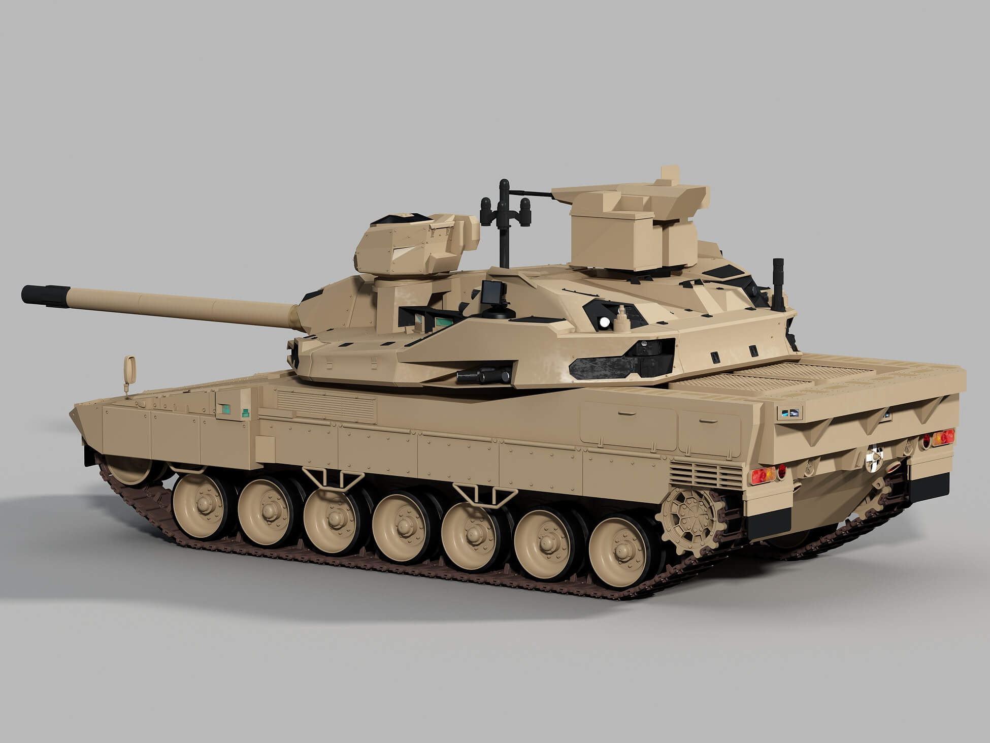 Embt Enhanced Main Battle Tank - 3D Model by pxfpxd