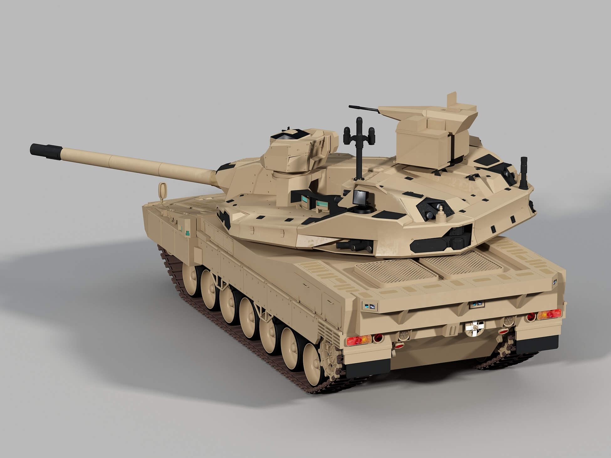 Embt Enhanced Main Battle Tank - 3D Model by pxfpxd