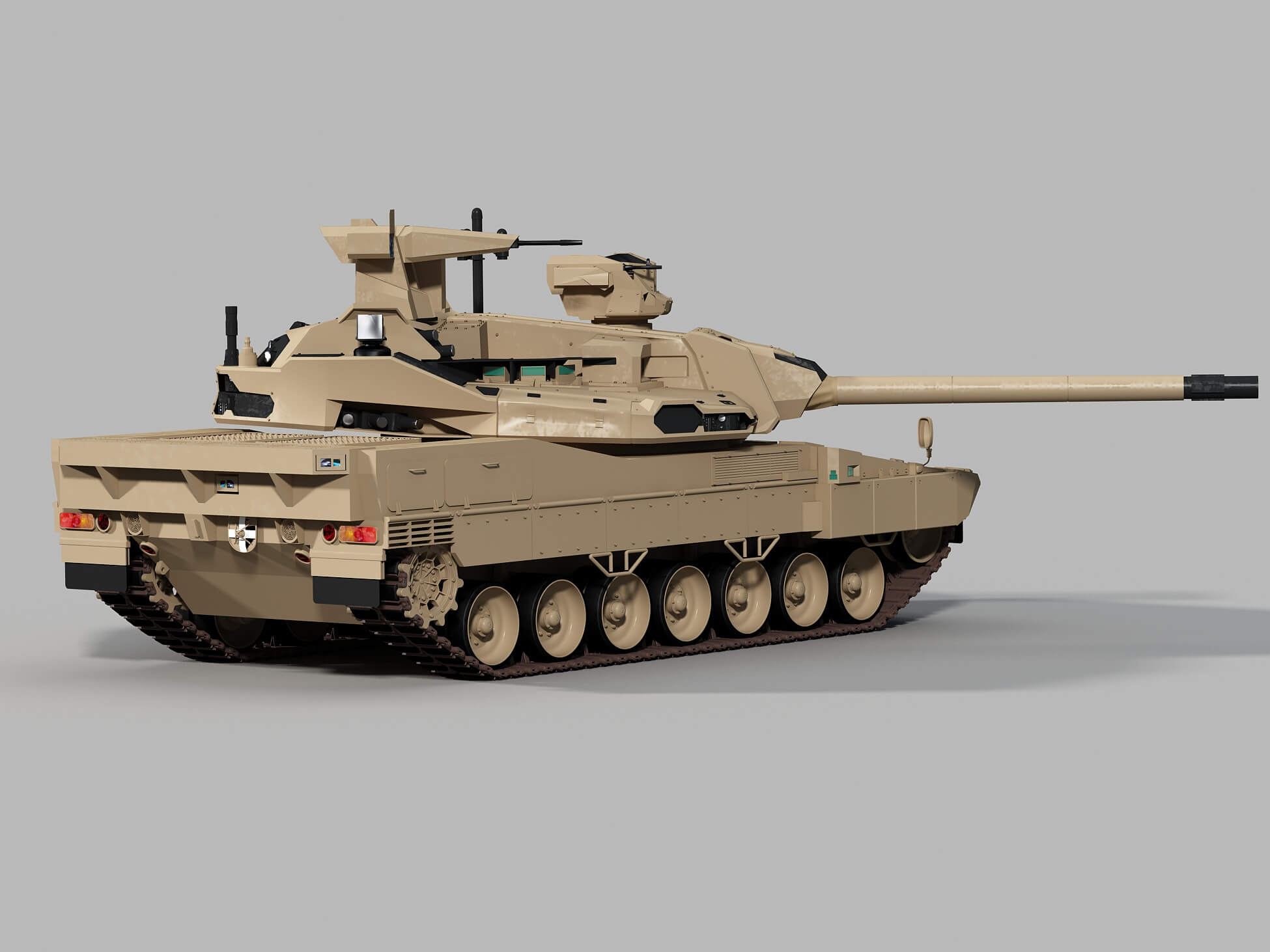 Embt Enhanced Main Battle Tank - 3D Model by pxfpxd