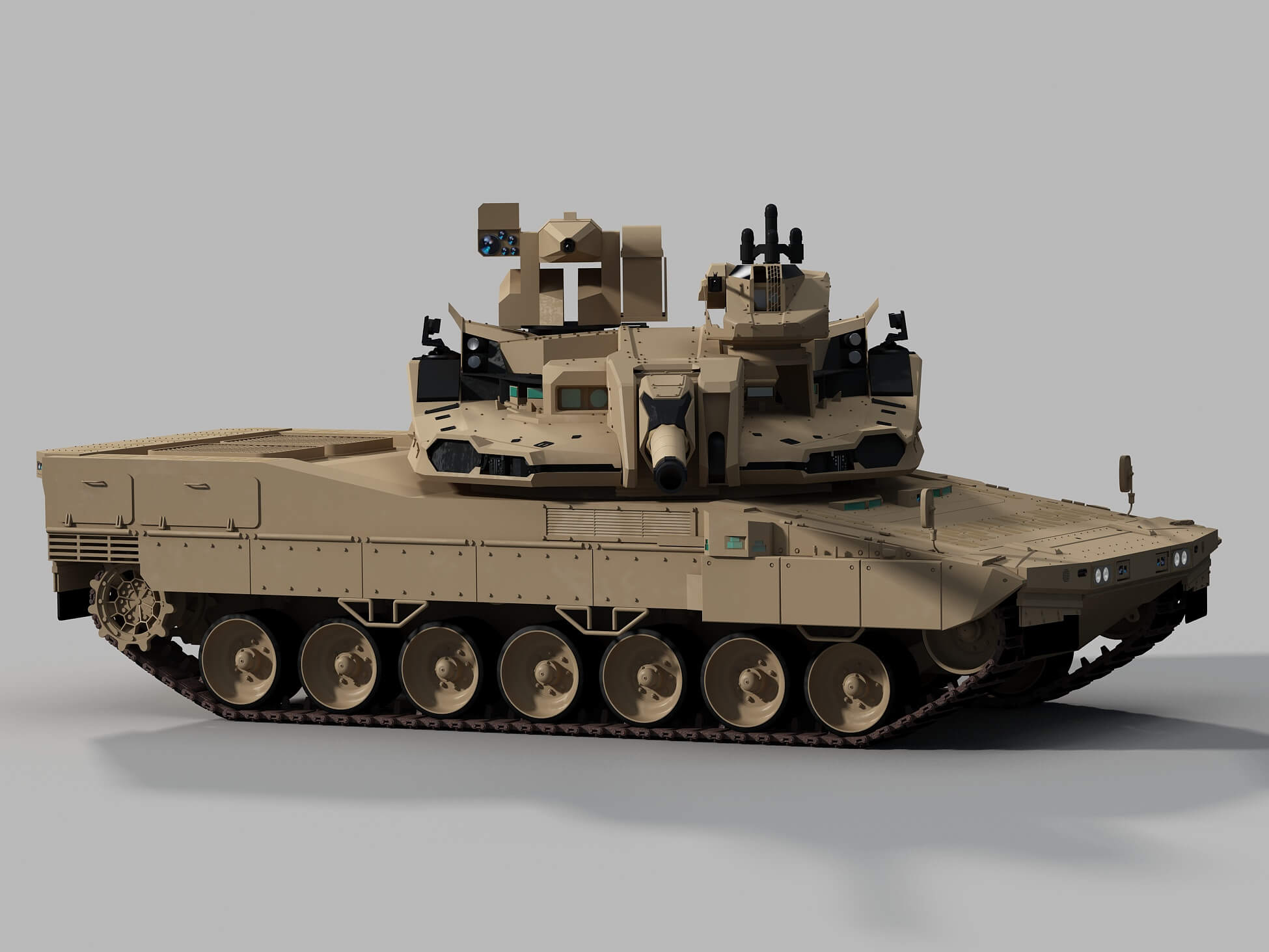 Embt Enhanced Main Battle Tank - 3D Model by pxfpxd