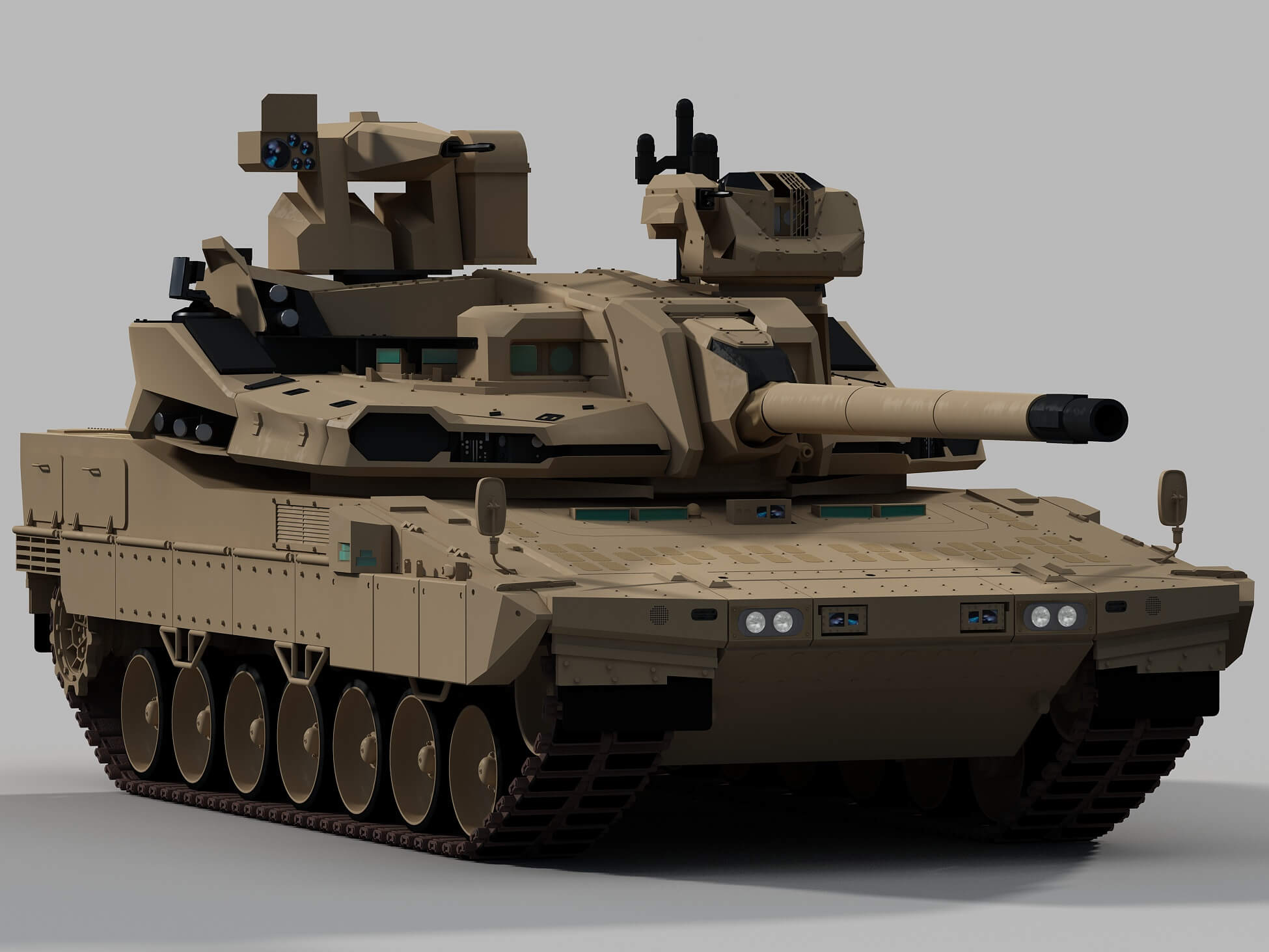 Embt Enhanced Main Battle Tank - 3D Model by pxfpxd