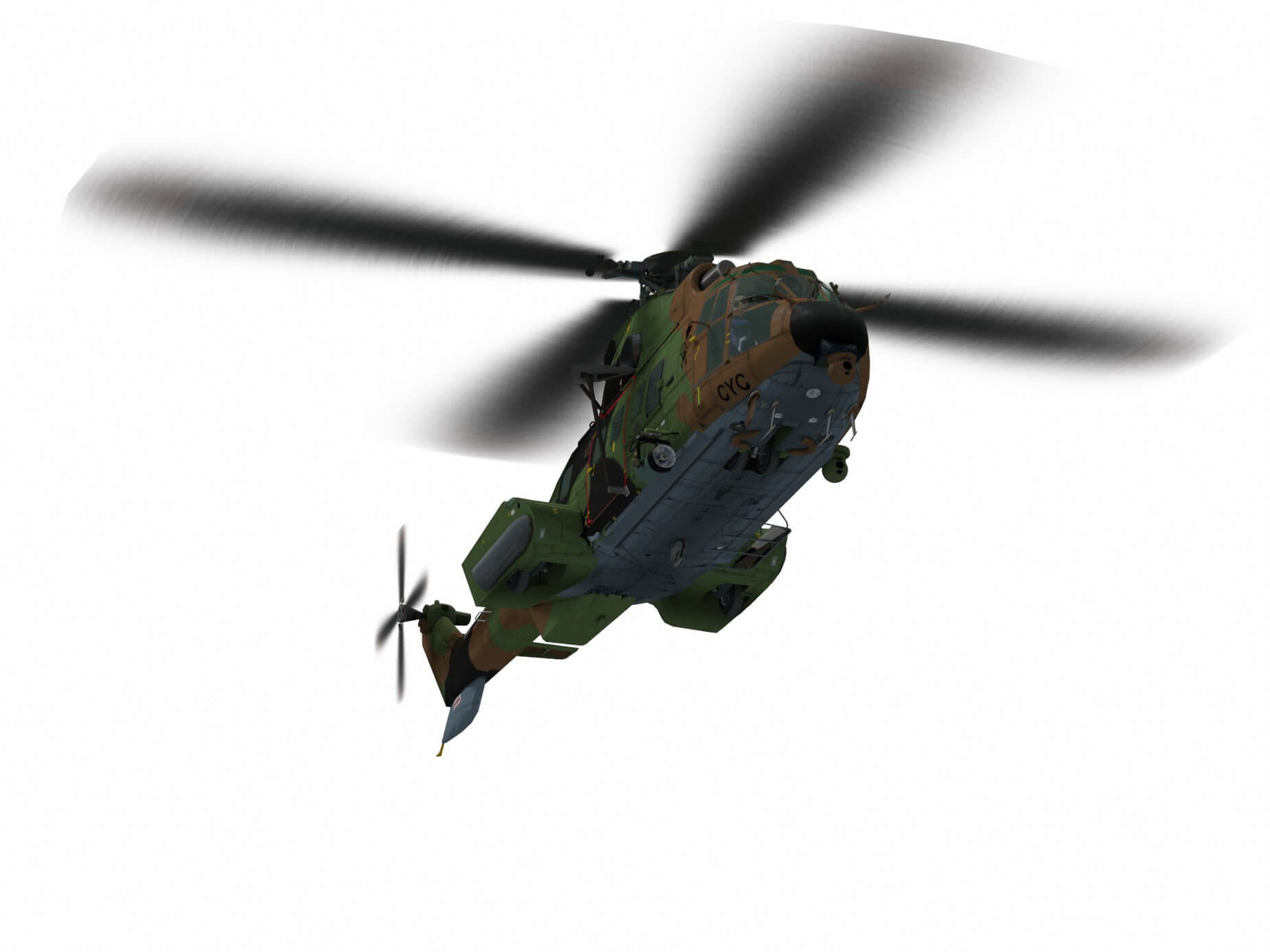 Eurocopter AS332 Super Puma - 3D Model by pxfpxd
