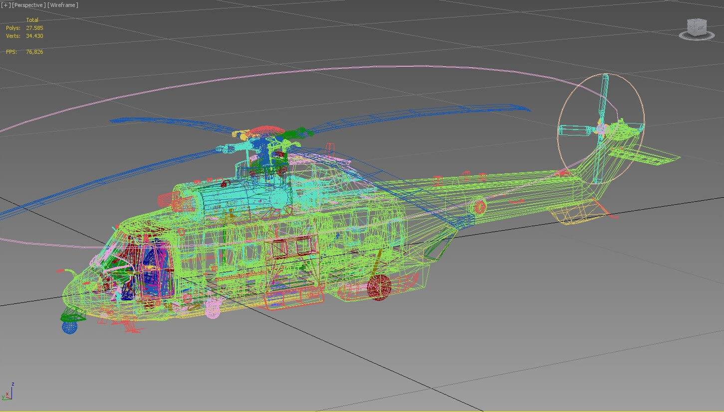 Eurocopter AS332 Super Puma - 3D Model by pxfpxd