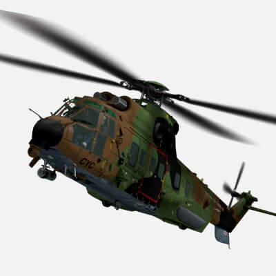 Eurocopter AS332 Super Puma - 3D Model by pxfpxd