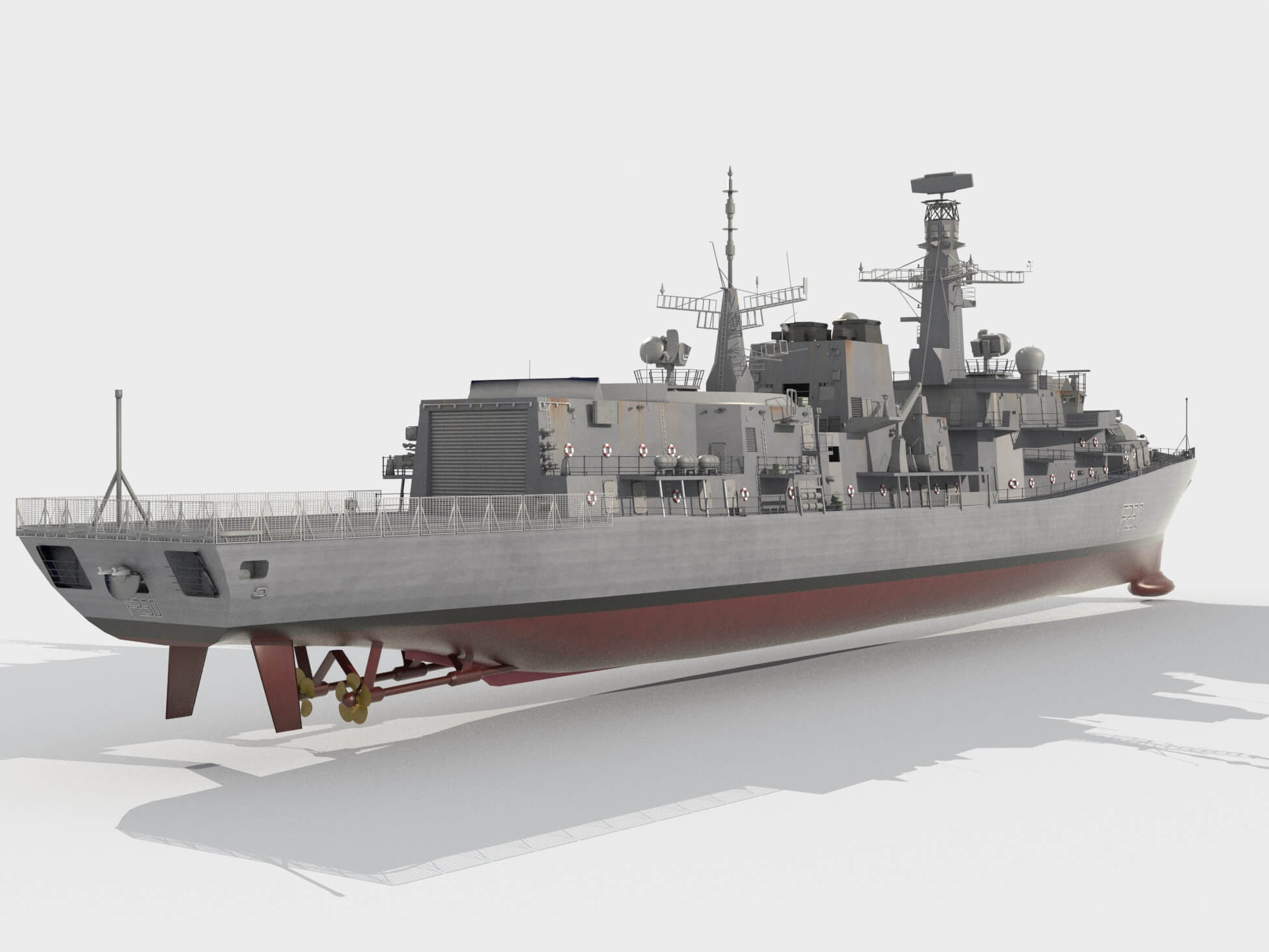 HMS Duke of Norfolk F-230 3D Model by pxfpxd