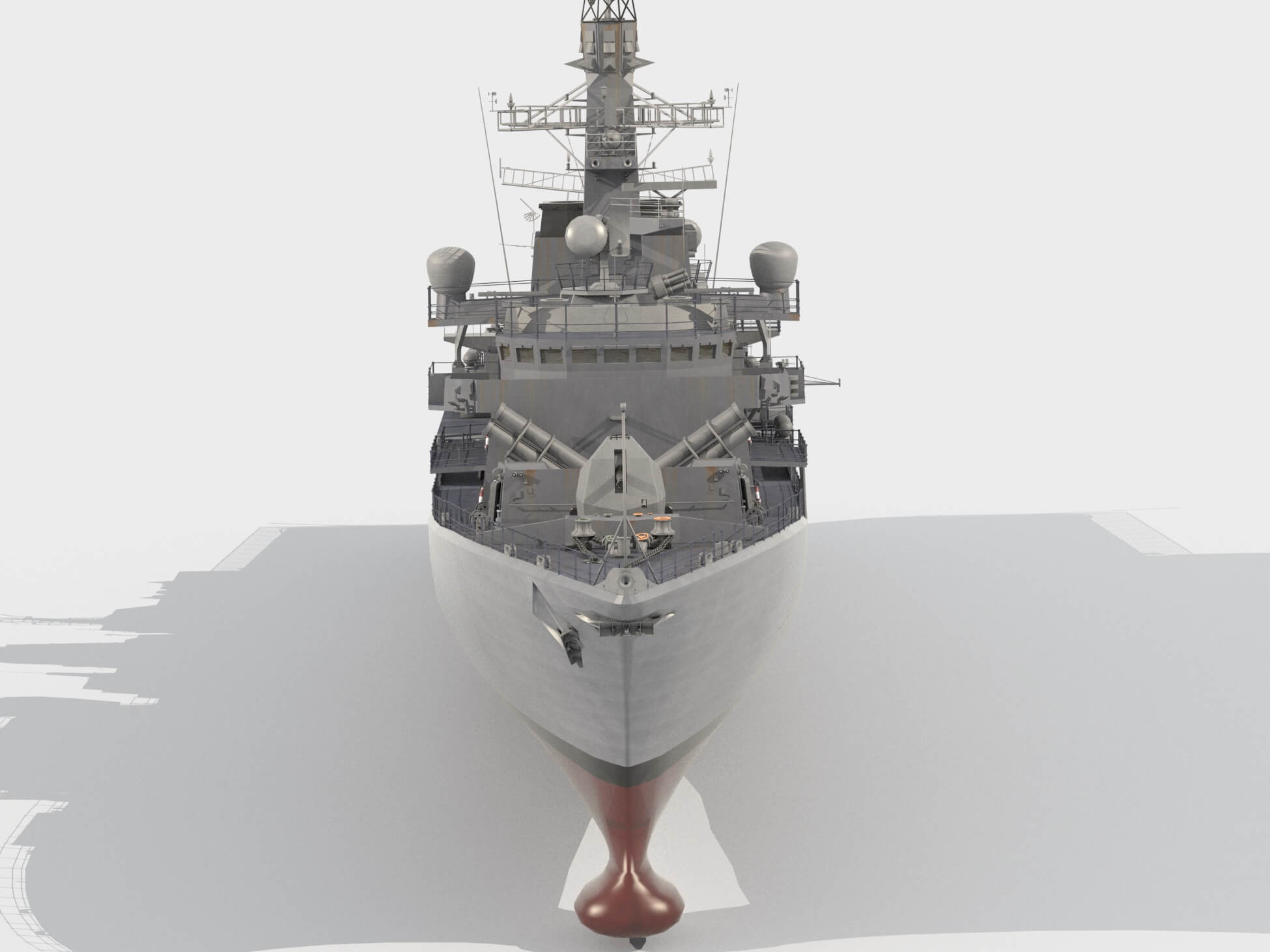 HMS Duke of Norfolk F-230 3D Model by pxfpxd
