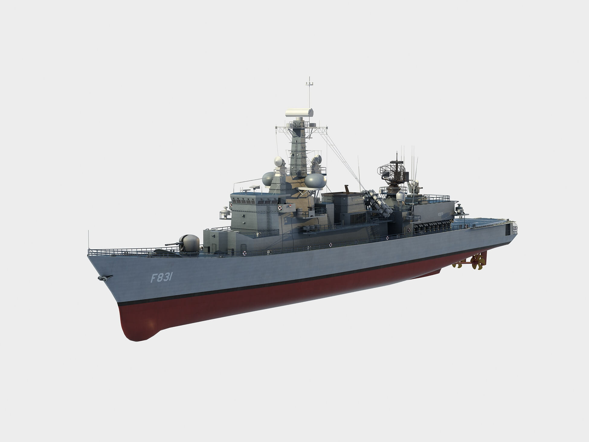 Hnlms Van Amstel F831 Frigate - 3D Model by pxfpxd