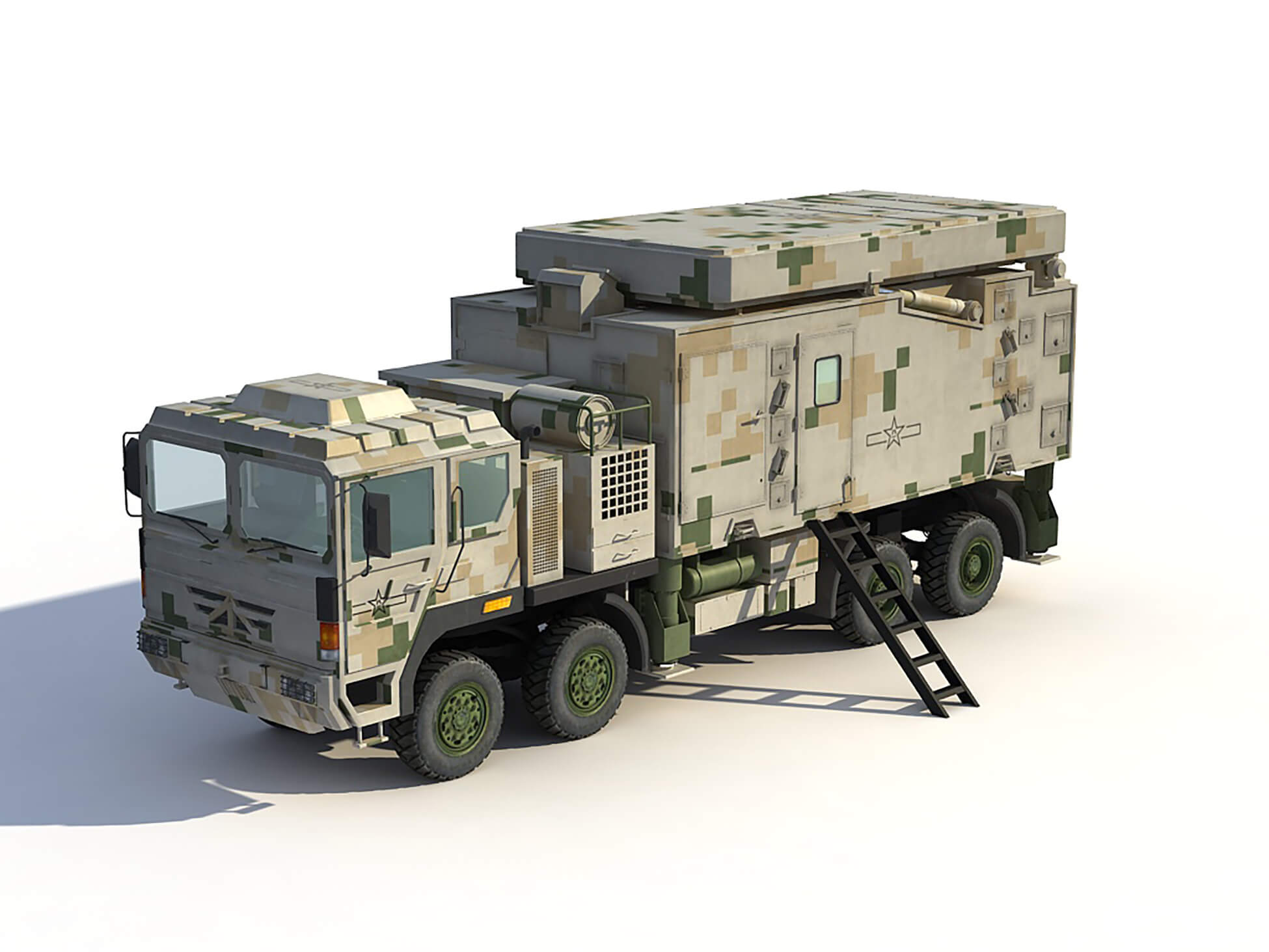 HQ-22 Missile System Radar 3D Model by pxfpxd