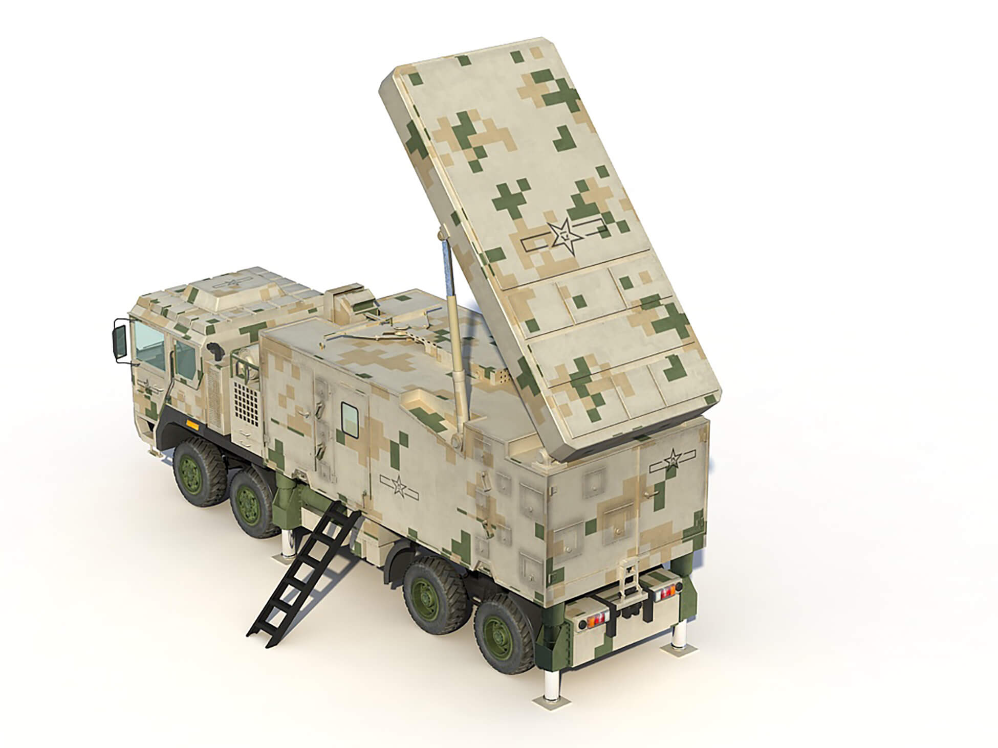 HQ-22 Missile System Radar 3D Model by pxfpxd