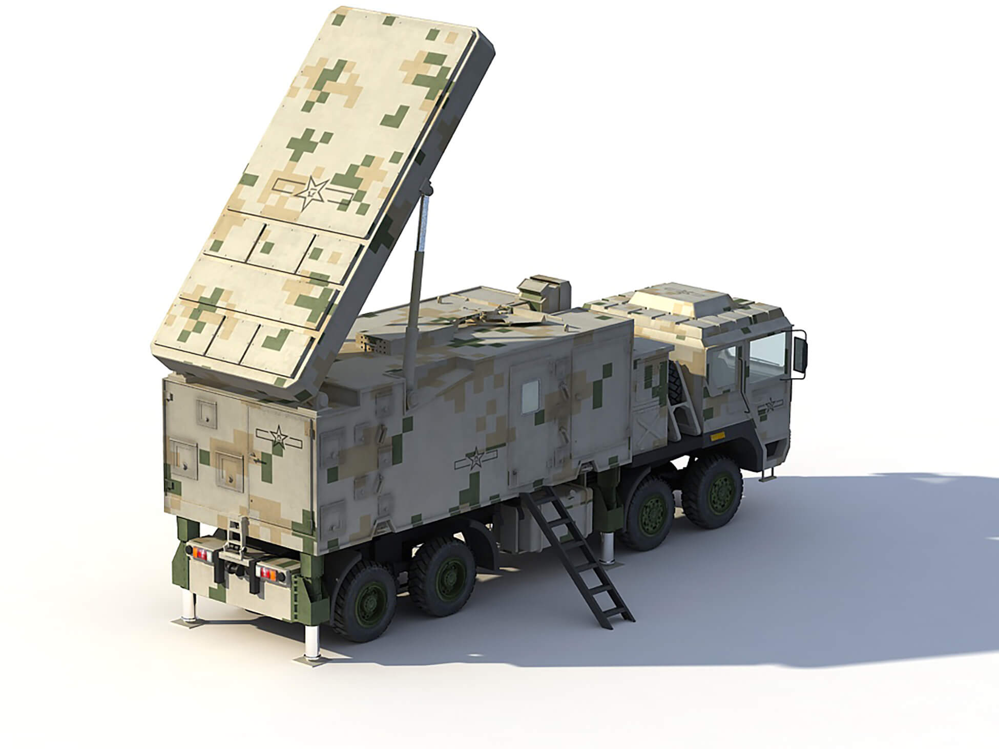HQ-22 Missile System Radar 3D Model by pxfpxd