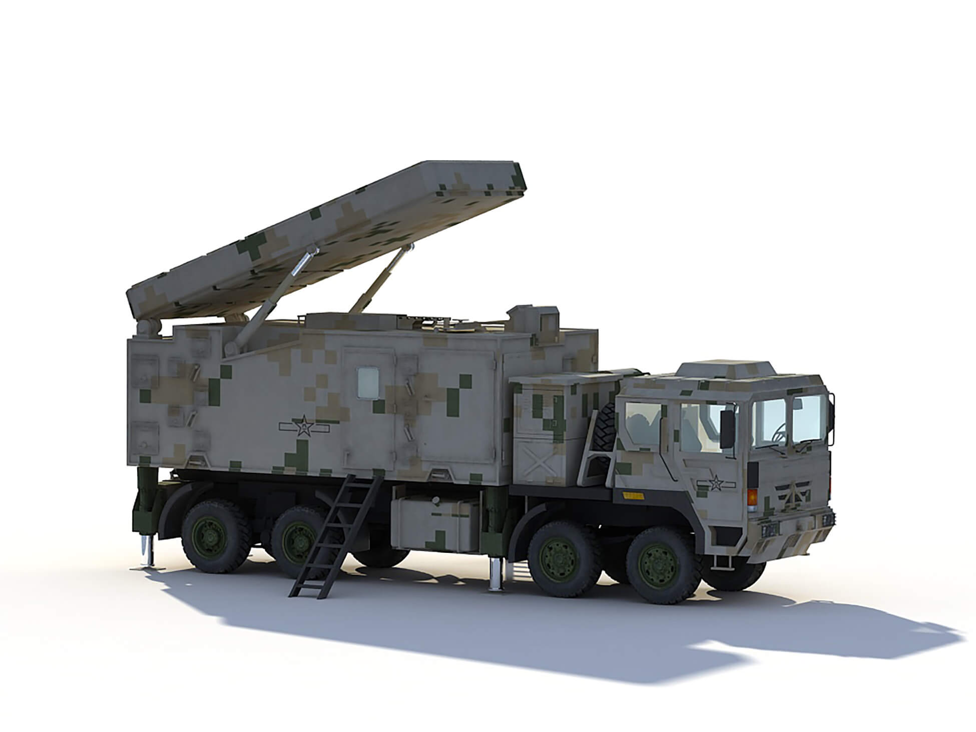 HQ-22 Missile System Radar 3D Model by pxfpxd