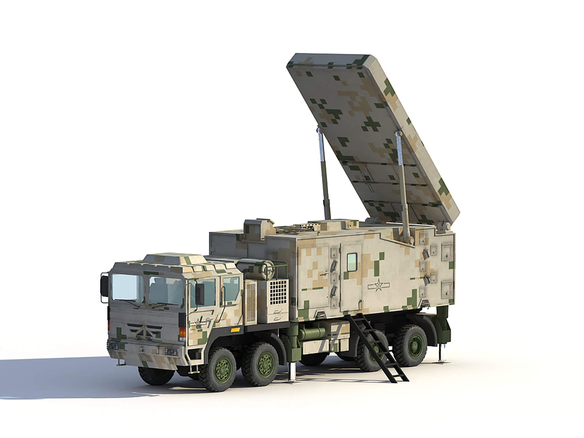 HQ-22 Missile System Radar 3D Model by pxfpxd
