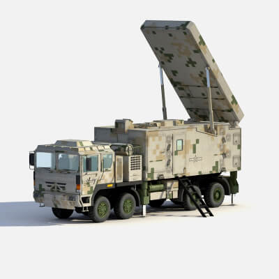 HQ-22 Missile System Radar 3D Model by pxfpxd