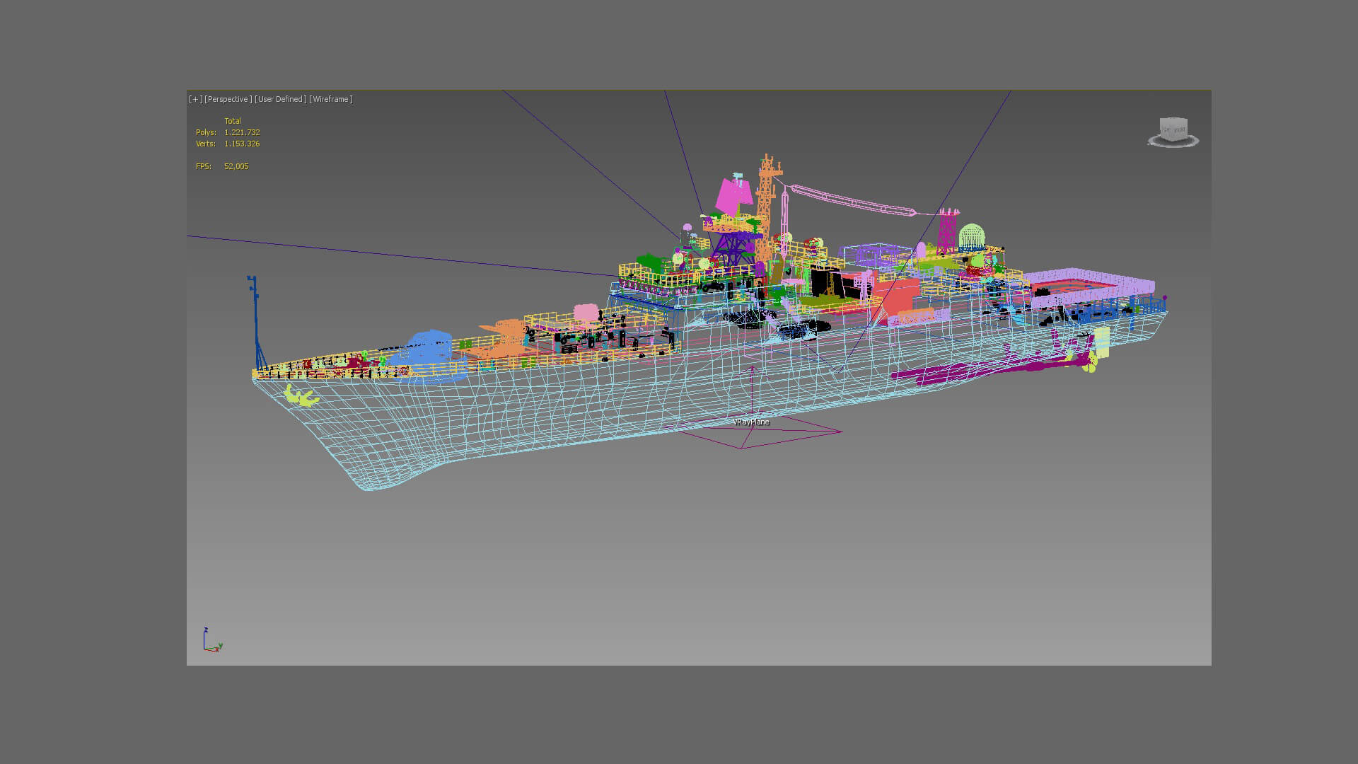 Ins Talwar Class Frigate - 3D Model by pxfpxd