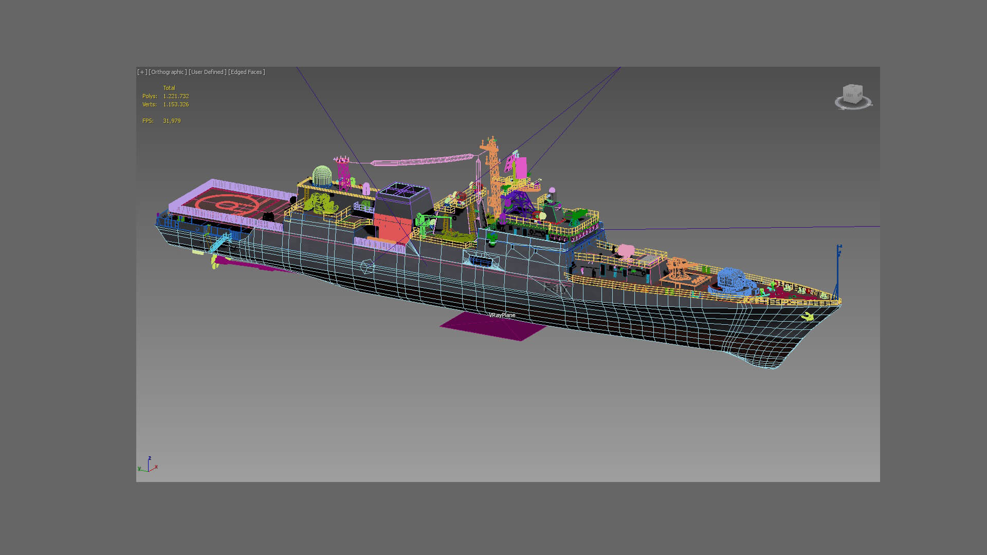 Ins Talwar Class Frigate - 3D Model by pxfpxd