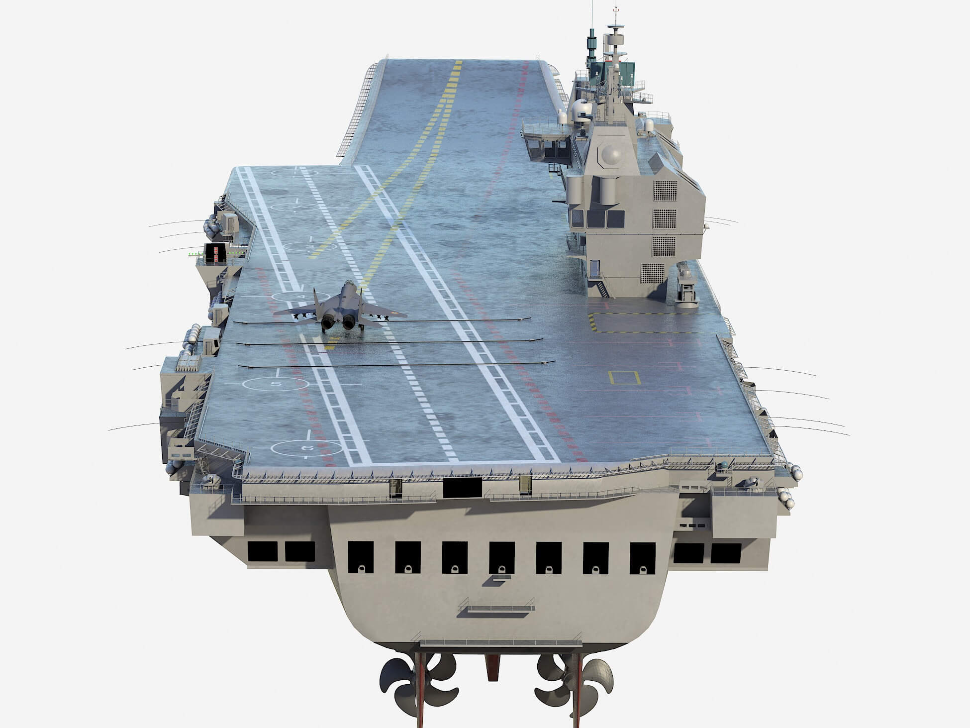 Ins Vikrant Carrier - 3D Model by pxfpxd
