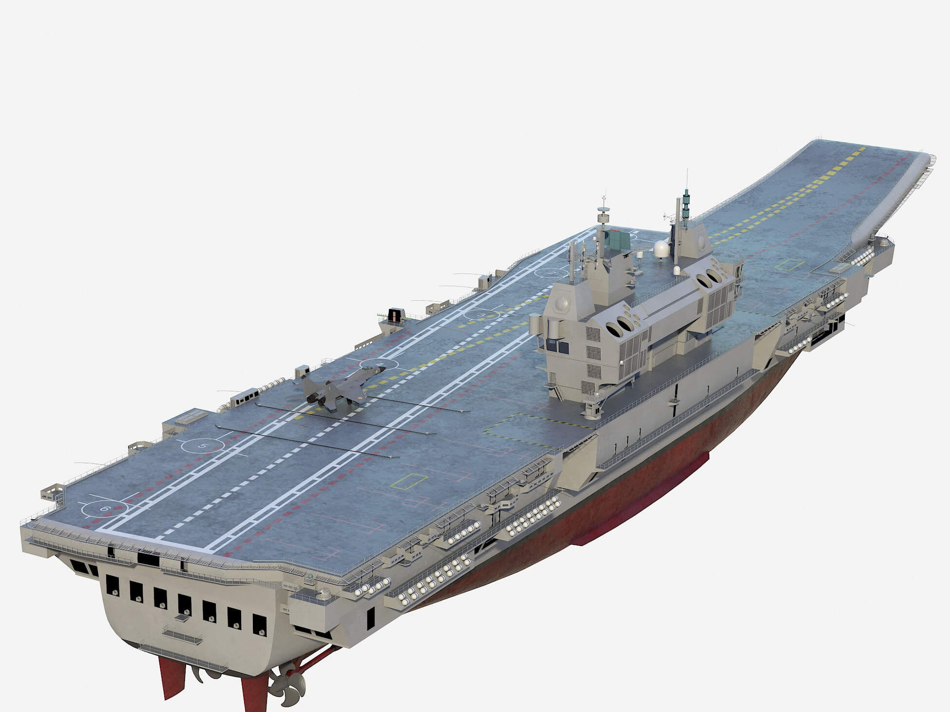 Ins Vikrant Carrier - 3D Model by pxfpxd