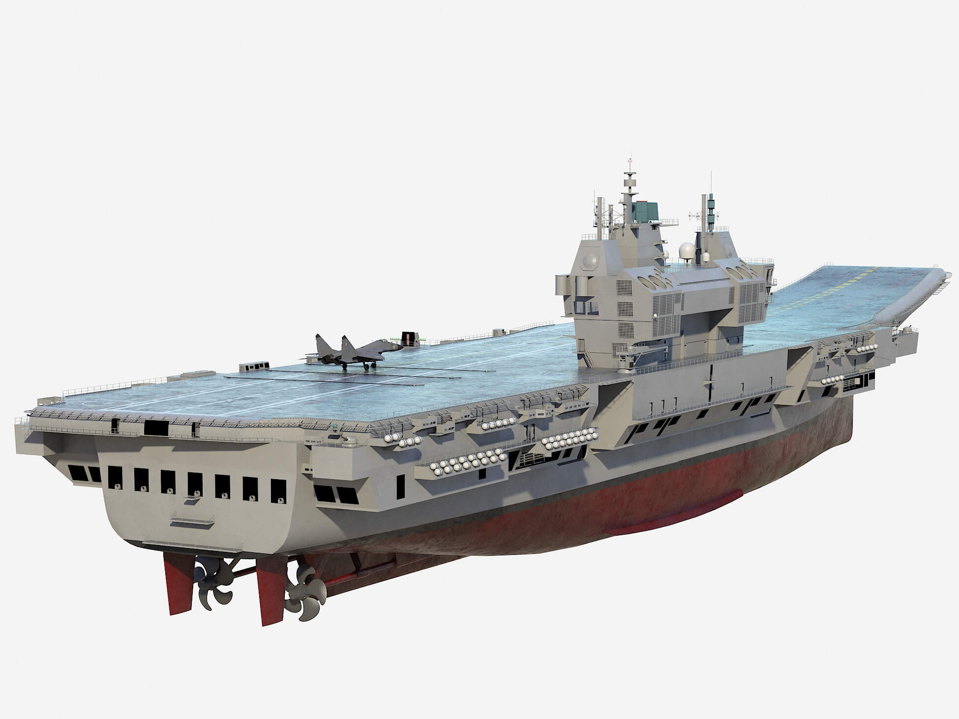 Ins Vikrant Carrier - 3D Model by pxfpxd