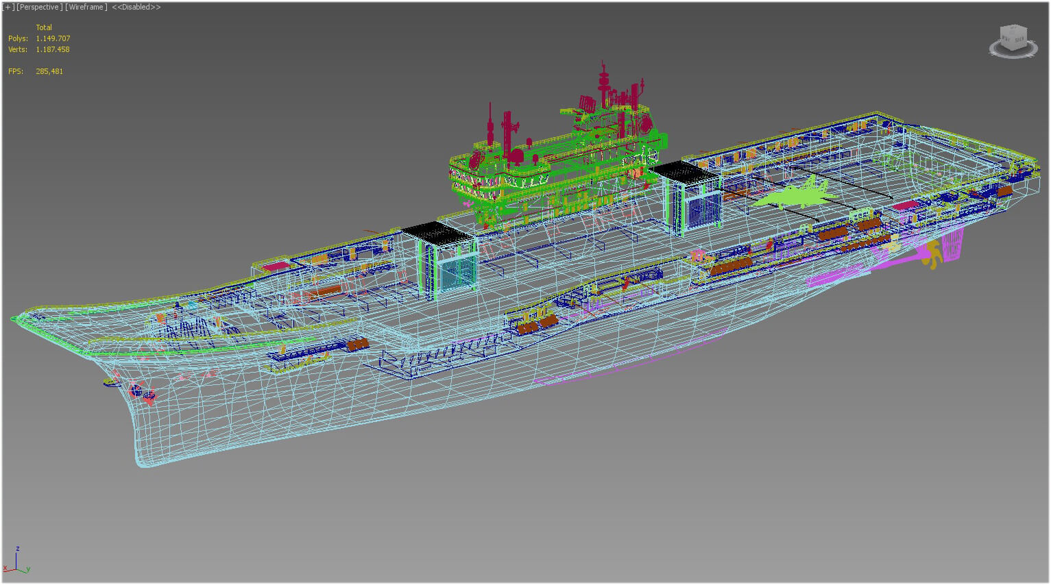 Ins Vikrant Carrier - 3D Model by pxfpxd
