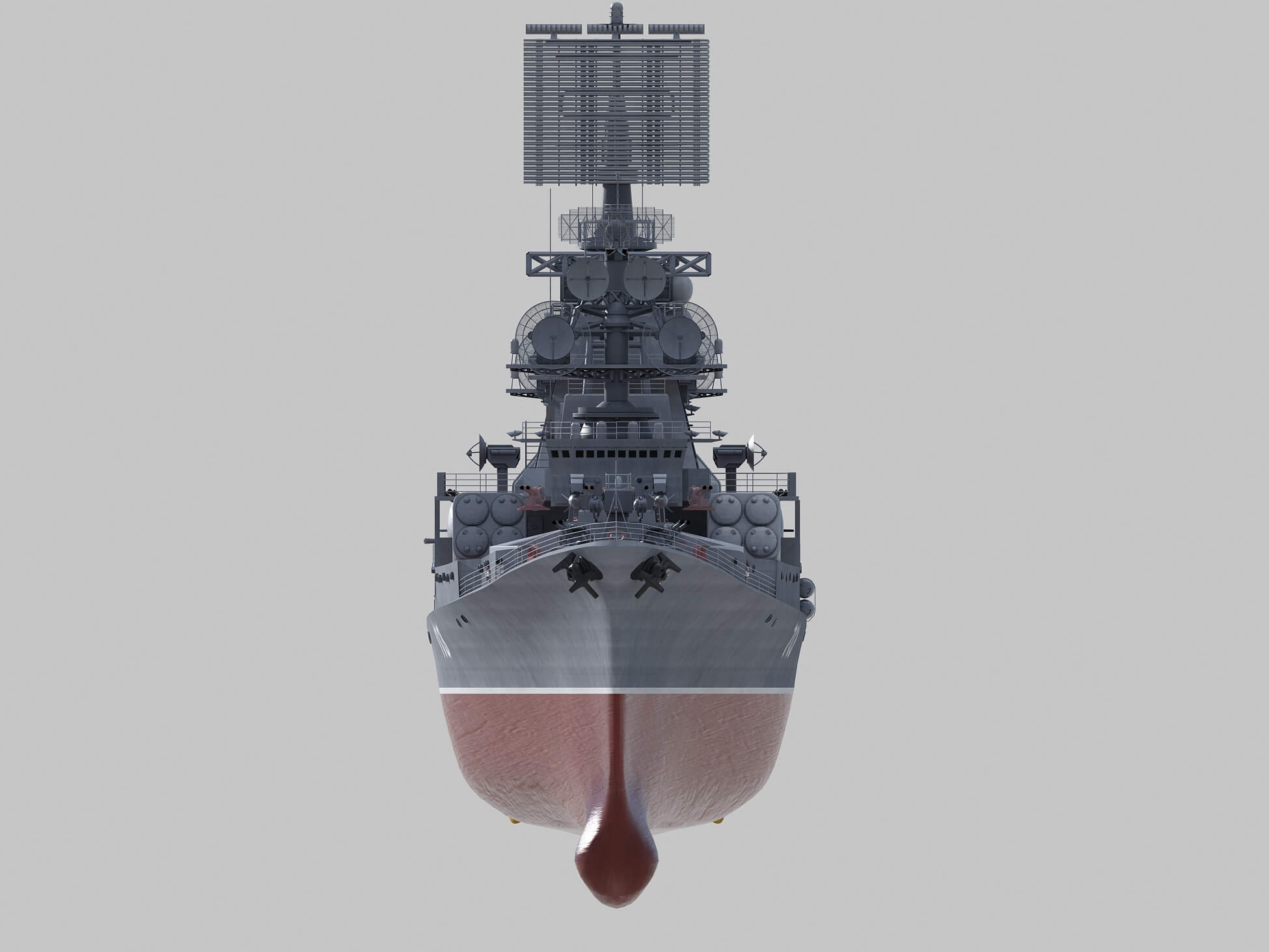Kerch 713 Kara Class Cruiser - 3D Model by pxfpxd